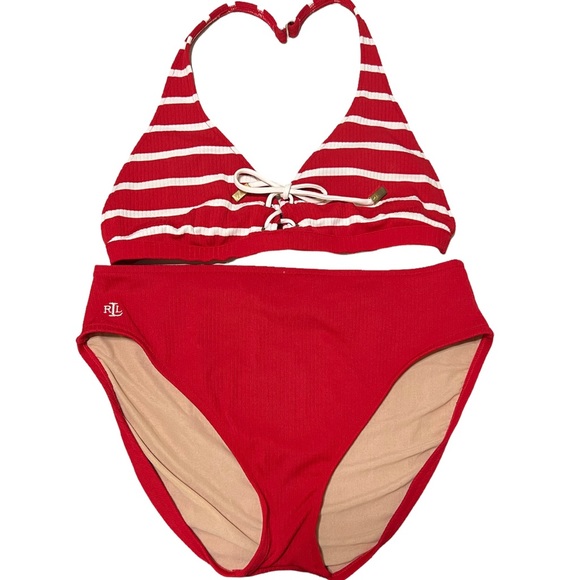 Ralph Lauren | Swim | Ralph Lauren Red White Striped Nautical Bikini ...